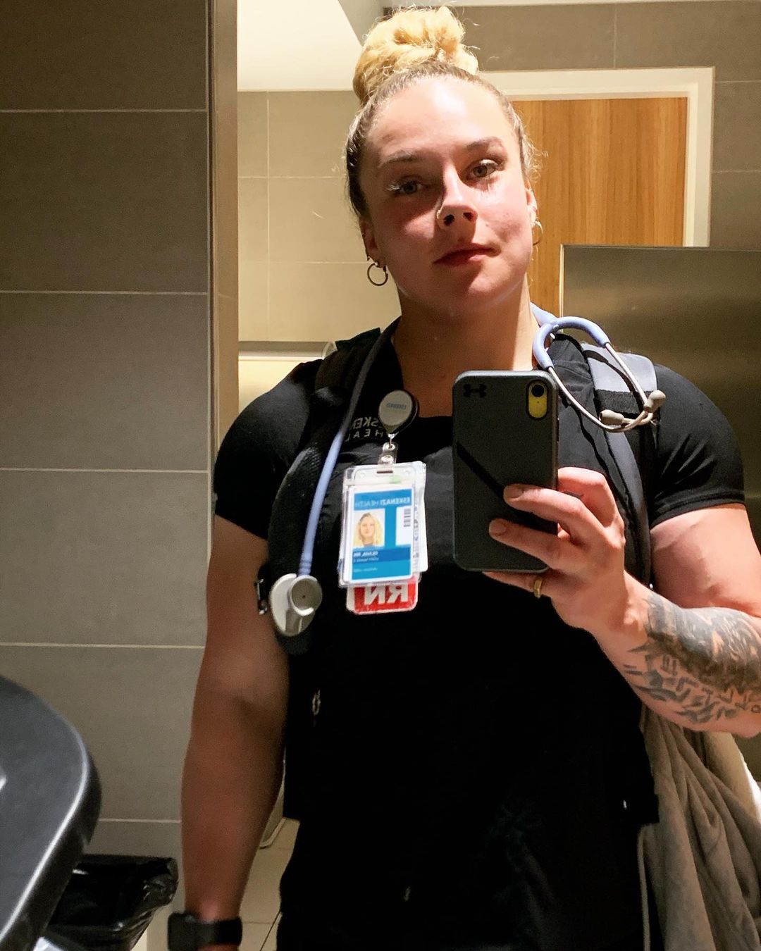 Muscle girls in Nurse or Health uniforms