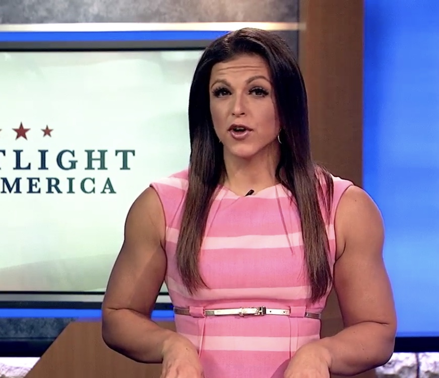 Muscular Newsgirls/reporters