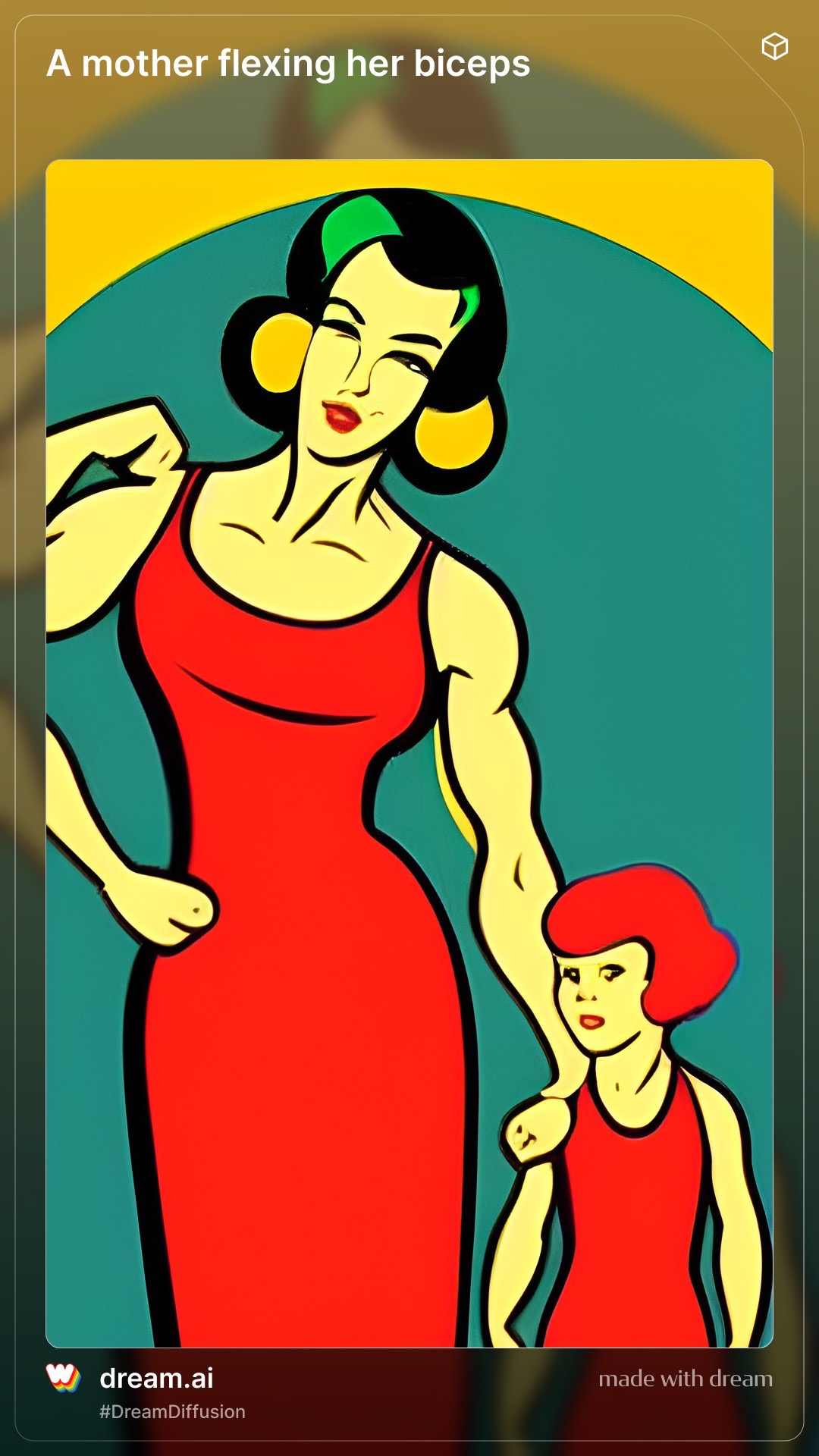 Muscle women generated by AI