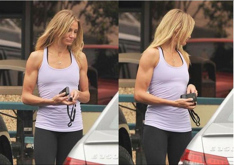 Cameron Diaz Biceps Flex