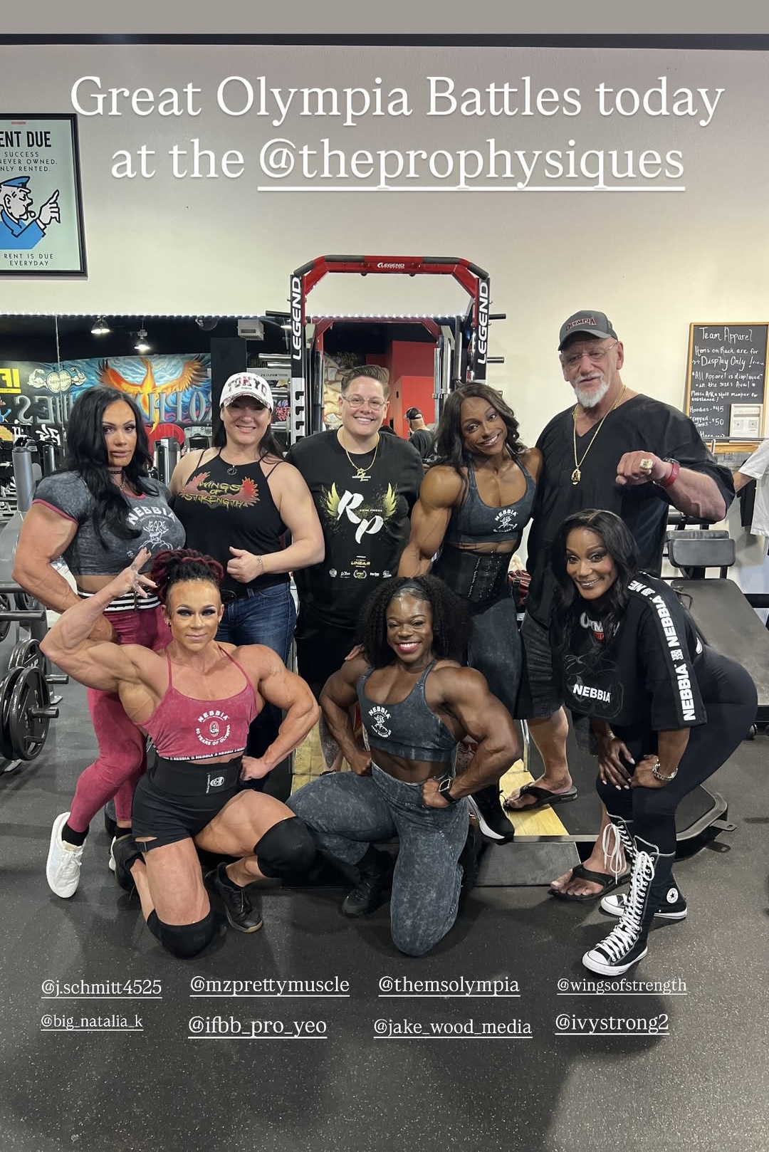 Angela Yeo, Ashley Jones, Andrea Shaw, Lenda Murray, Natalia Kovaleva ...