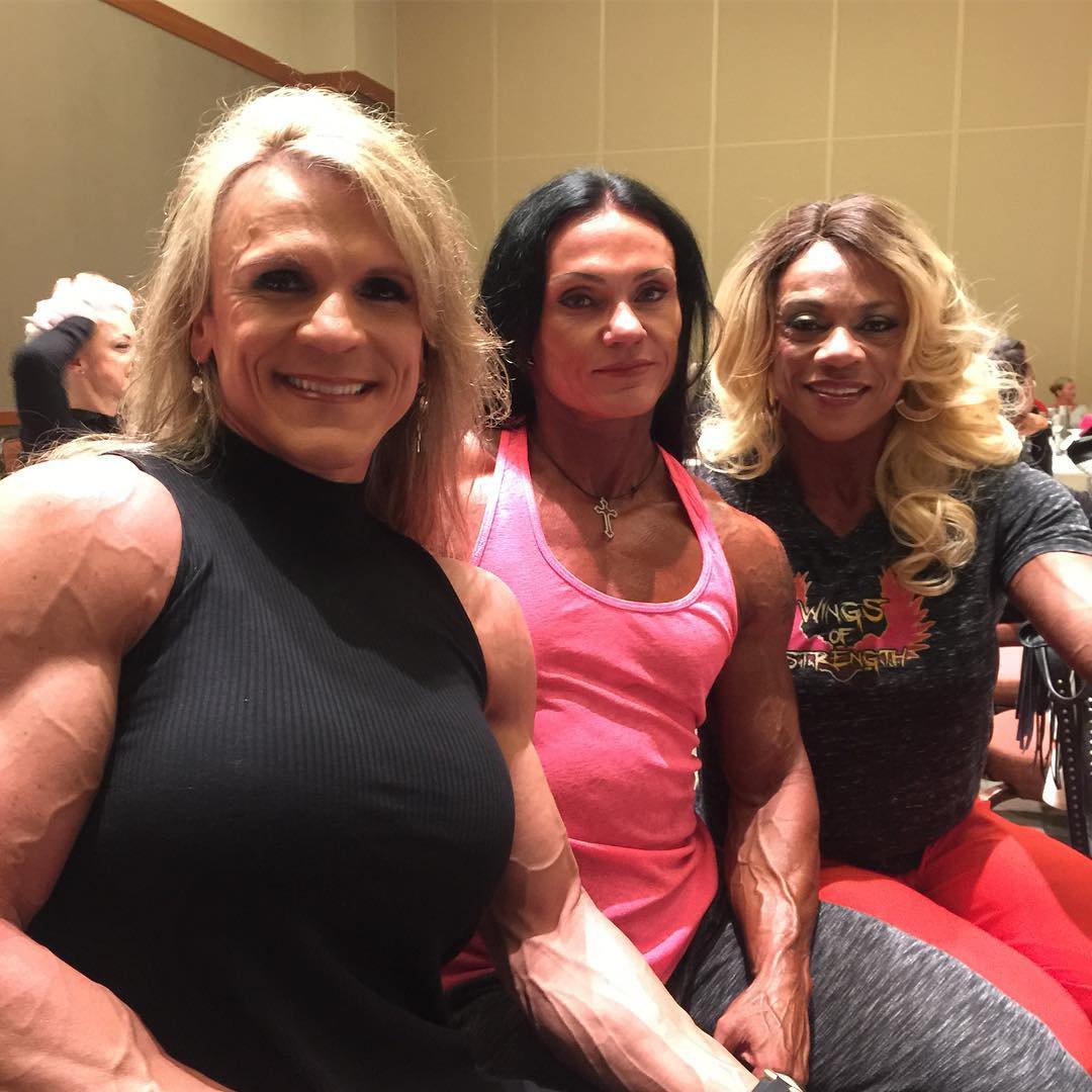 Angela Rayburn (L) , Jacqueline Fuchs (C)