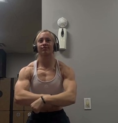 most muscular/crab flex